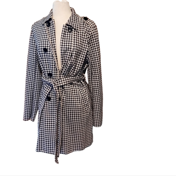 Solitaire | Jackets & Coats | Solitaire Xl Coat Hounds Tooth Blue Cream ...
